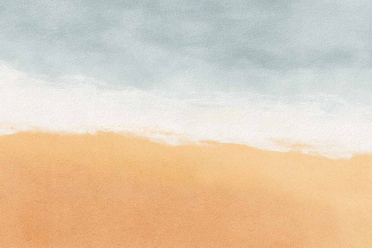 Tropical Beach Watercolour Background (6511457)