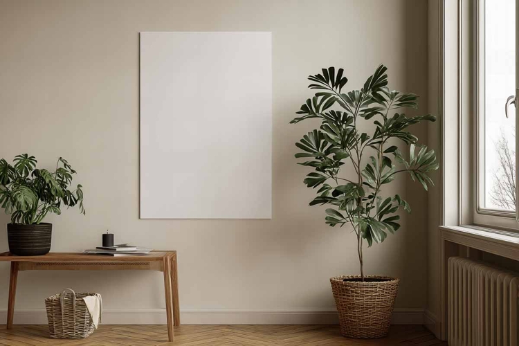 poster frame Mockup in interior (6518063)