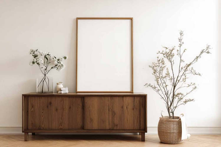 poster frame Mockup in interior (6518071)