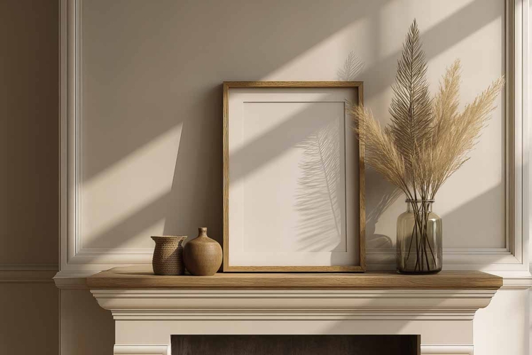 poster frame Mockup in interior (6518074)