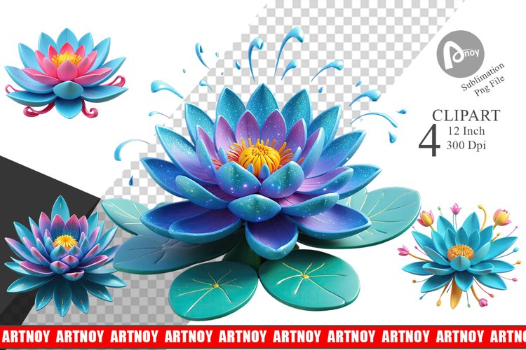 Clipart Lotus Vibrant (4973762)