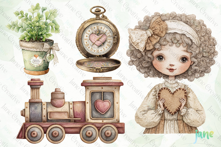 Victorian Valentine Clipart (6523419)