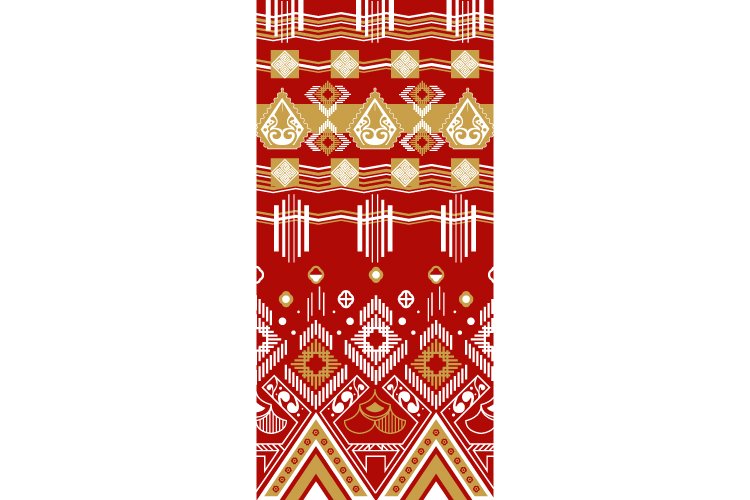 Vintage abstract pattern batik style design