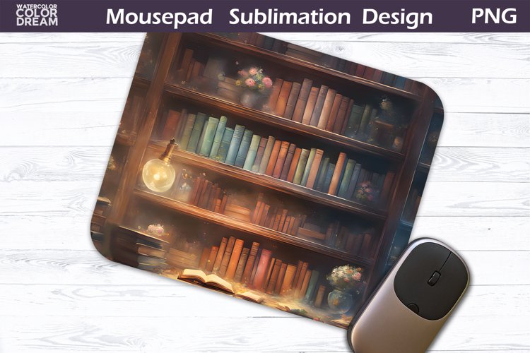 Vintage Books MousePad Sublimation | Book Lover Mouse Pad