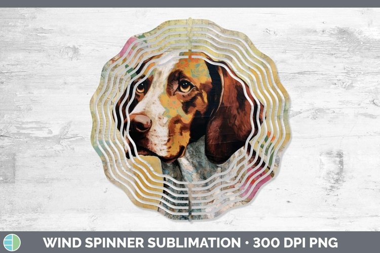 Vintage Dogs Shorthaired Pointer Wind Spinner Sublimation Sp