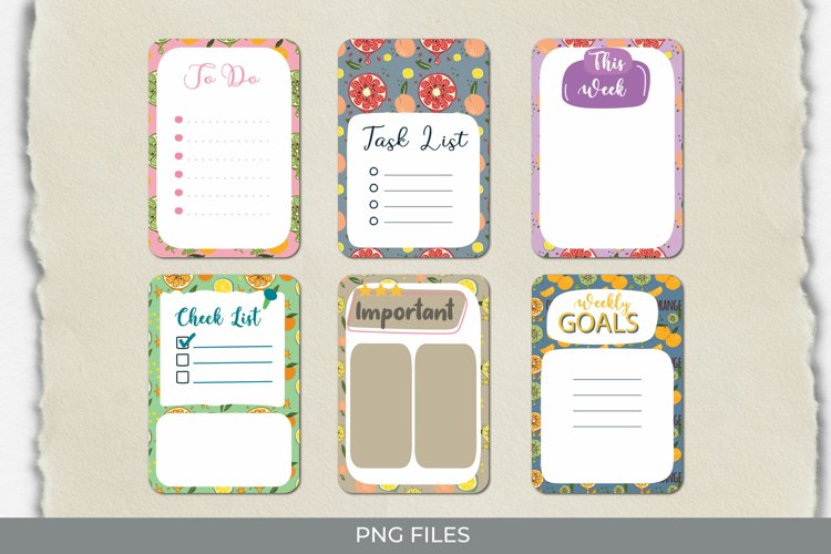 Vintage Orange Seamless Pattern Shaped Journaling Page