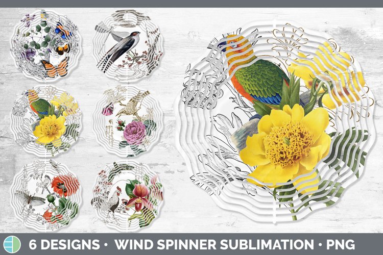 Vintage Wind Spinner | Sublimation Designs Bundle