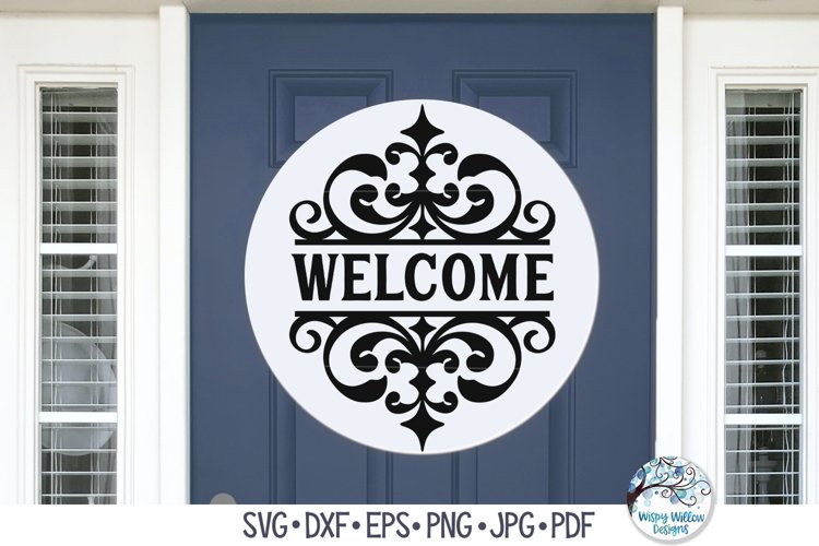 Fancy Welcome Sign SVG | Elegant Vintage Welcome Flourish