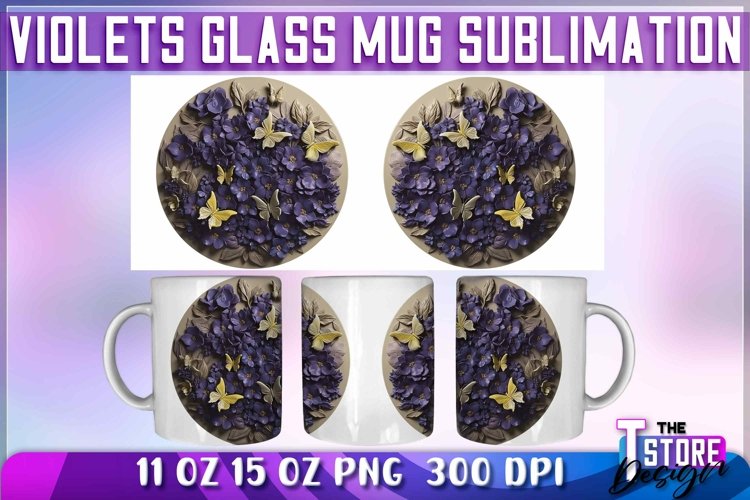 Violets Mug Sublimation | 11oz 15oz Mug (2921508)