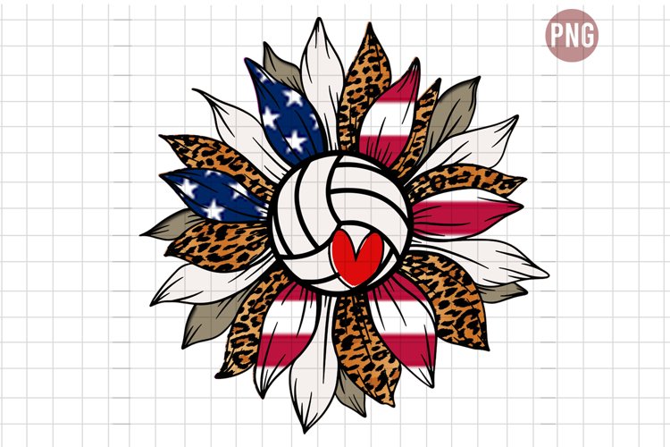 Volleyball Sunflower Loved