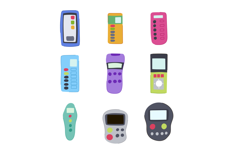 voting clicker set cartoon (6570745)