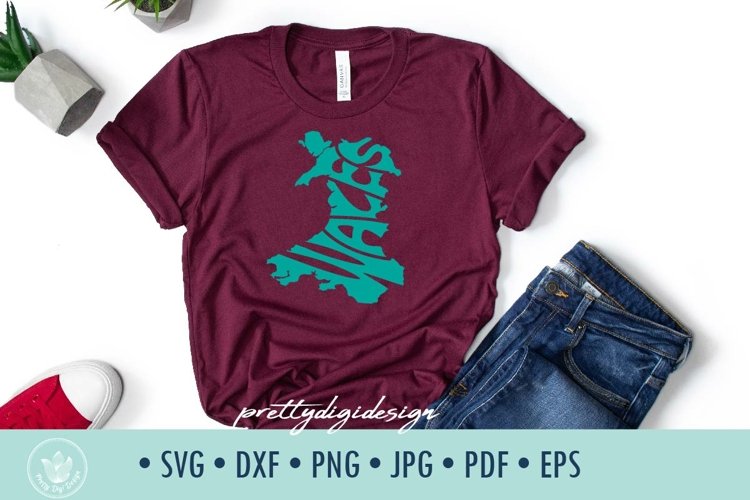 Wales Cut File | Lettering Word Art