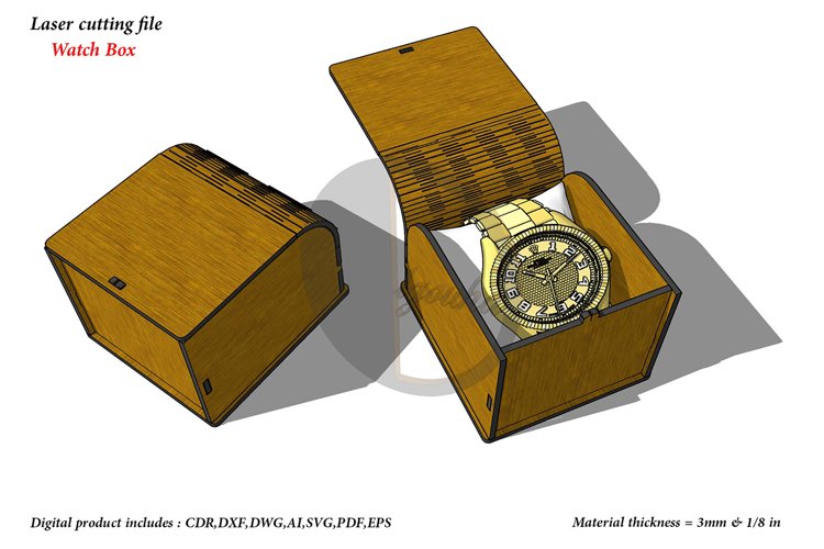 Watch Box SVG Laser Cut File
