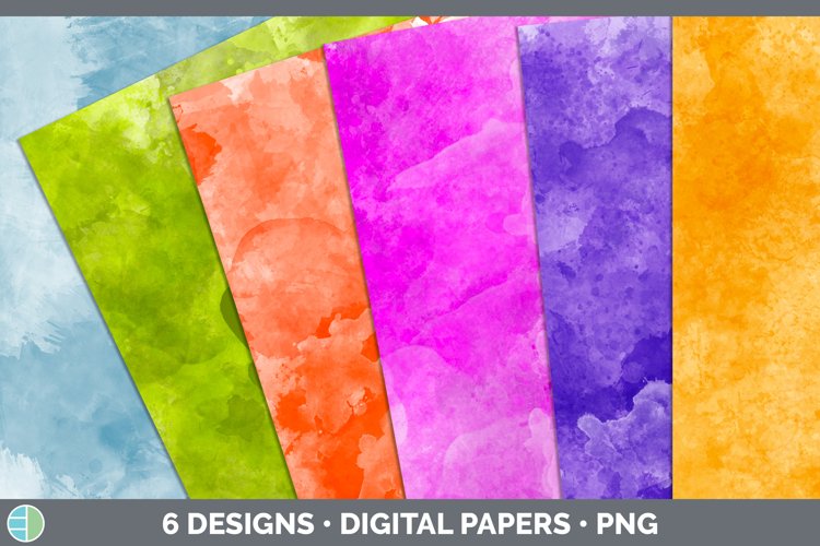 Watercolor Backgrounds | Digital Scrapbook Papers