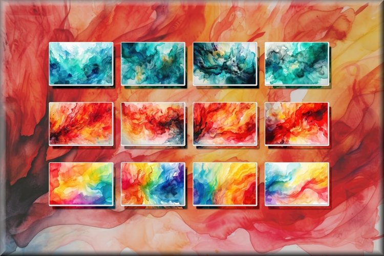 12x Abstract Watercolor backgrounds