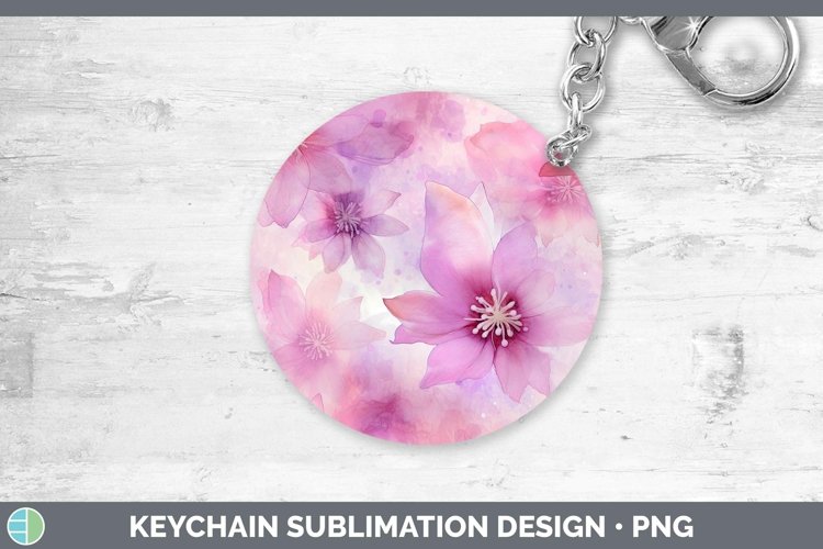 Watercolor Berry Keychain Sublimation Keyring Designs