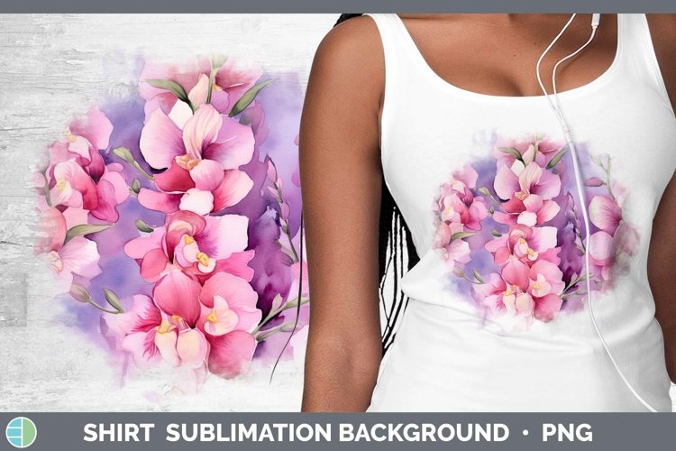 Watercolor Flowers Snapdragon Shirt Sublimation Sublimation