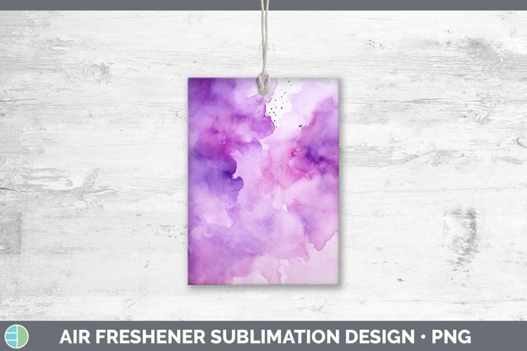 Watercolor Light Purple Air Freshener Sublimation Car Freshe