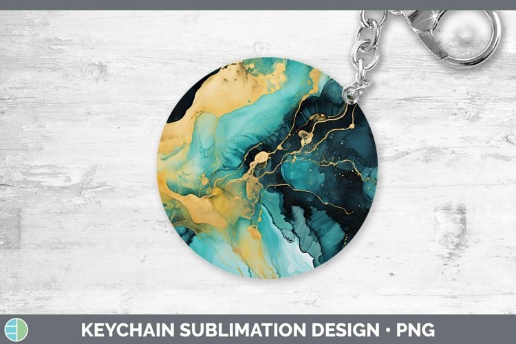 Watercolor Onyx Keychain Sublimation Keyring Designs