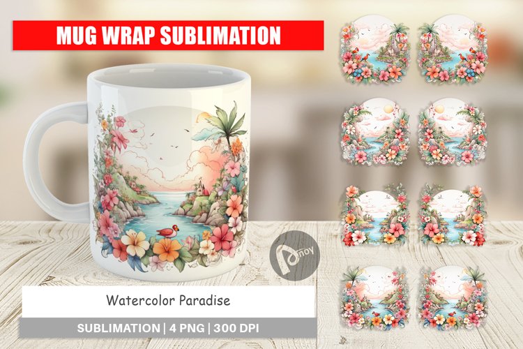 Mug sublimation background