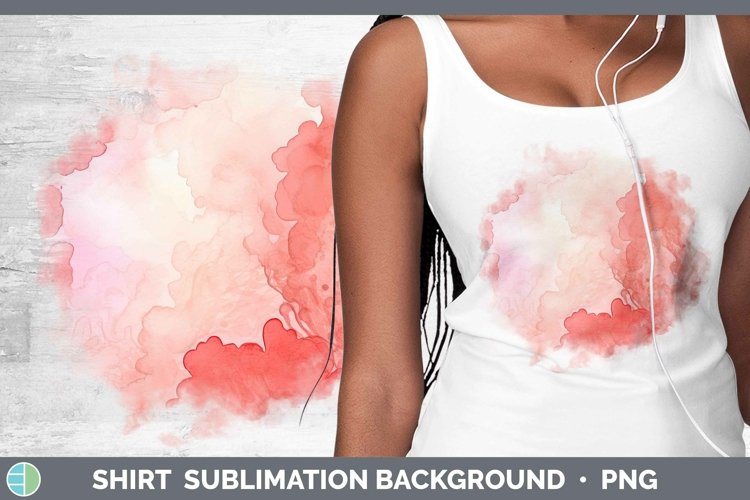 Watercolor Red Shirt Sublimation Sublimation Background Desi