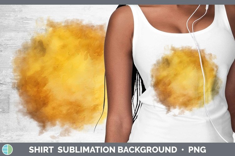 Watercolor Yellow Shirt Sublimation Sublimation Background D