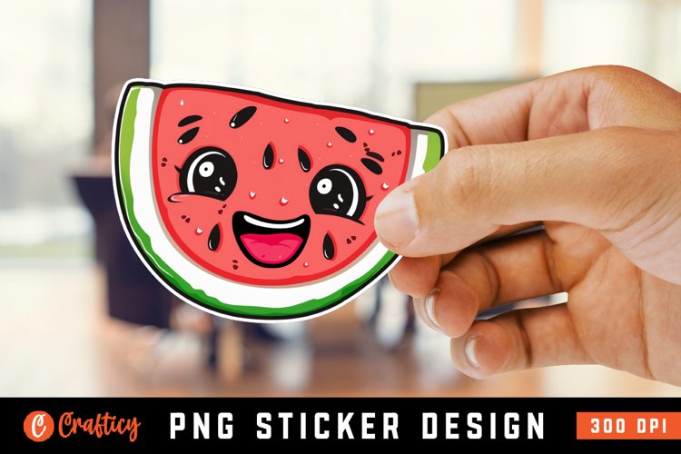 Watermelon Sticker,Cute Cartoon sticker,Juicy sticker