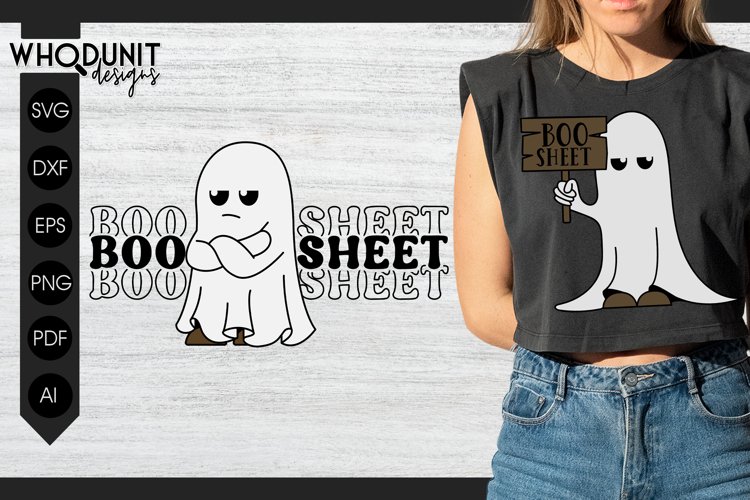 Boo Sheet | Ghost Clipart| Halloween SVG