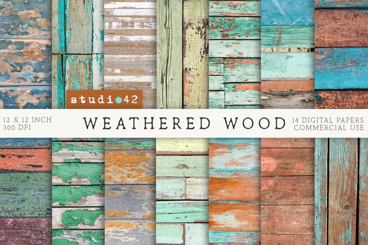 Weathered wood backgrounds, Rustic wooden textures