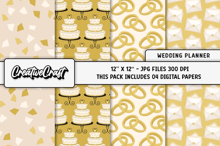 Wedding Planner Digital Papers