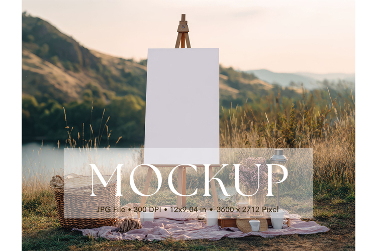 Welcome Sign Mockup Photo Frame Wedding Sign (6199460)