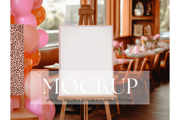 Welcome Sign Mockup Photo Frame Wedding Sign (6199639)