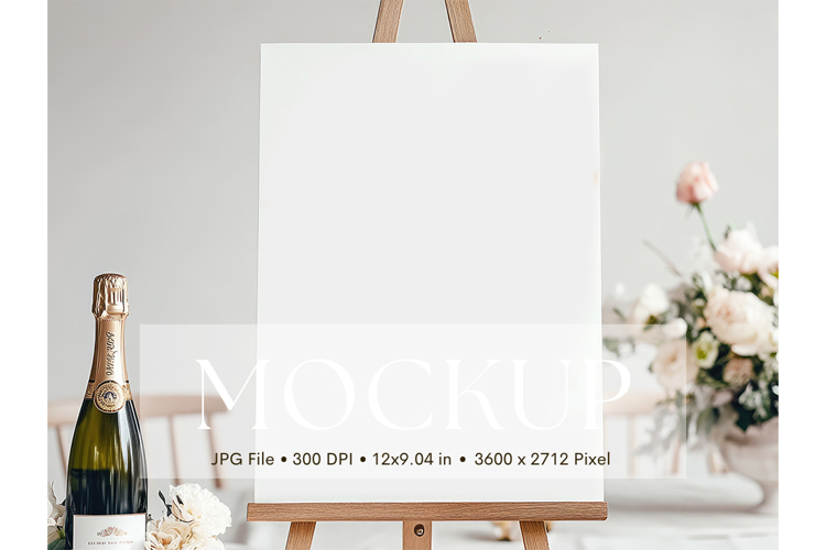 Welcome Sign Mockup Photo Frame Wedding Sign (6364677)