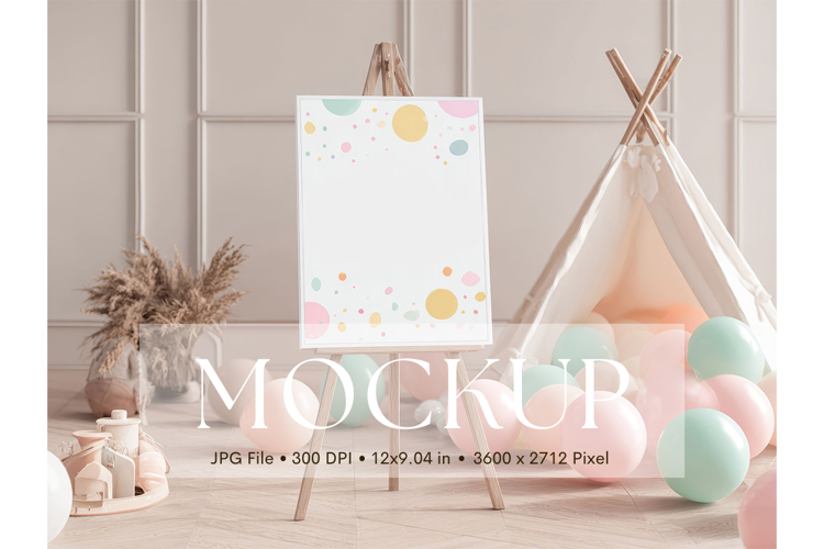 Welcome Sign Mockup Photo Frame Wedding Sign (6199328)