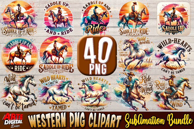 Western PNG Sublimation Bundle