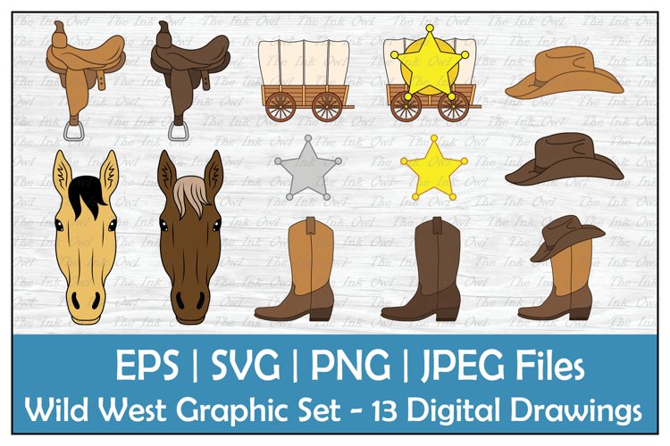 Wild West Vector Clipart Bundle