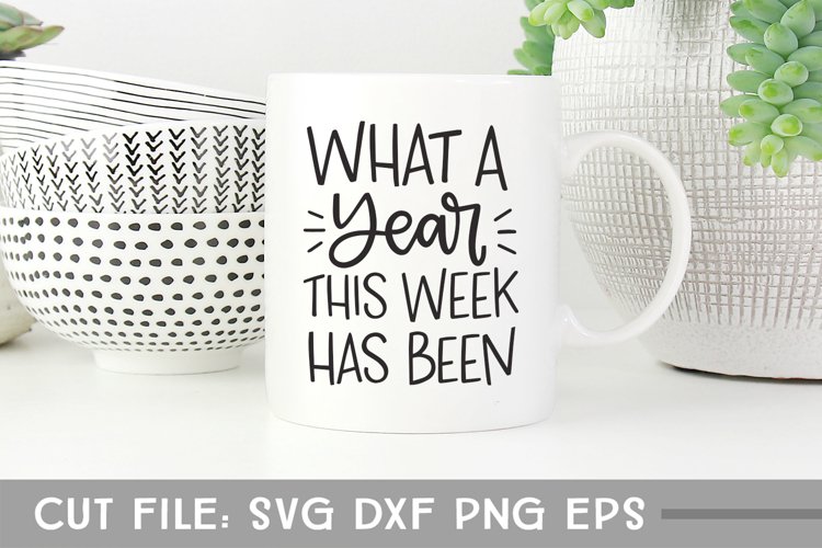 What a Year this Week Has Been, Hand Lettered Sarcastic SVG