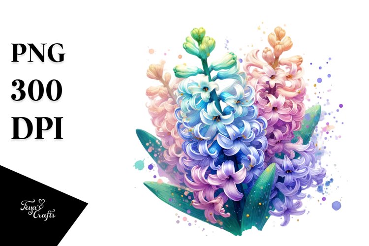 Detailed Vibrant Hyacinth PNG made of Transparent