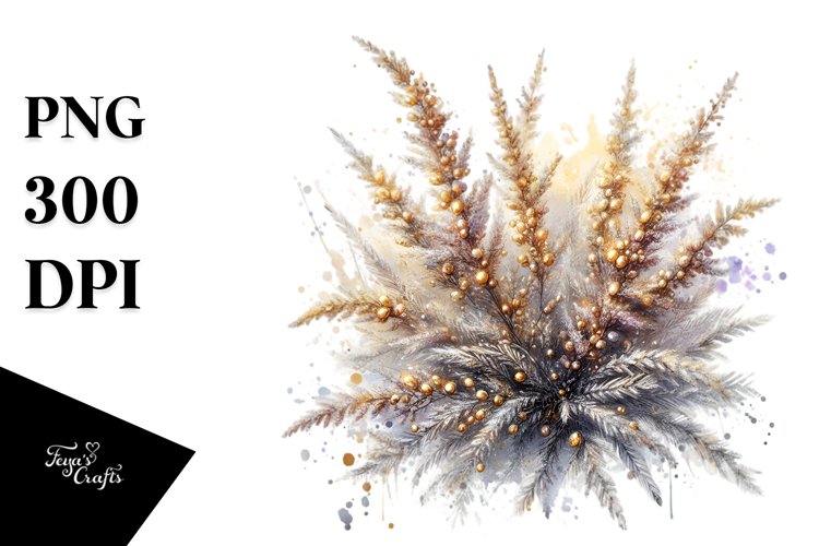 Detailed Shiny Heather with Golden Insertions