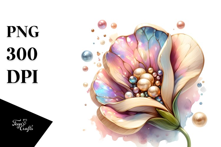 shiny sweet pea with metallic insertions