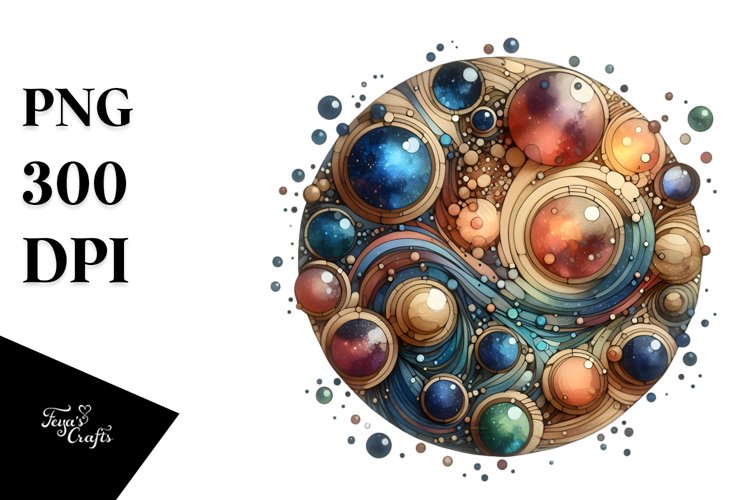 Stained Cosmos with Metalic Insertions | Sublimation