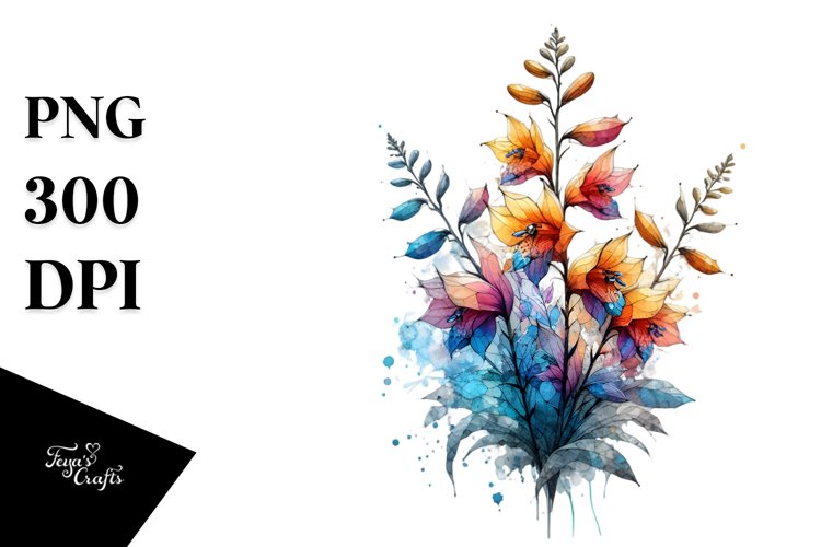 Abstract Wooden Stained Lobelia Made of Like Material