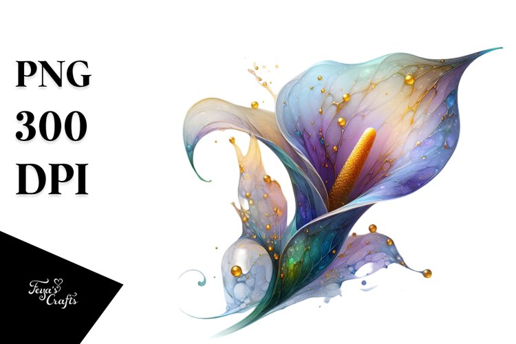 Abstract Calla Lily Material