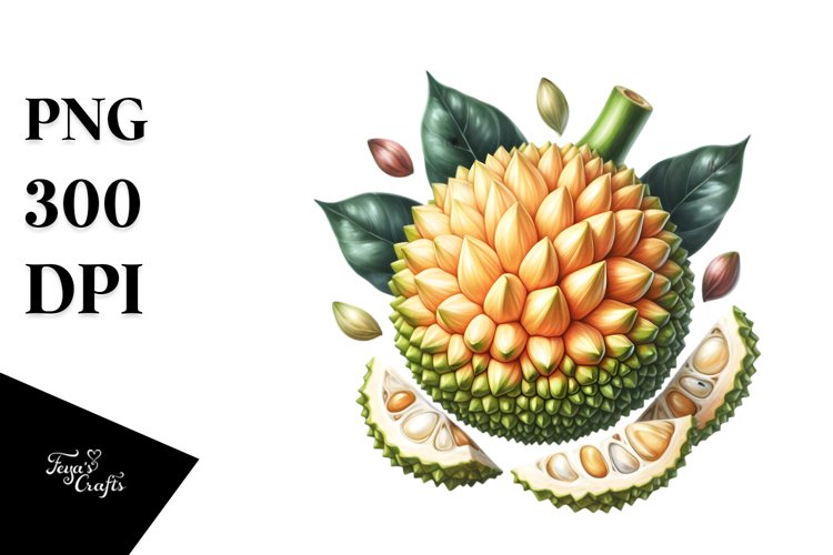 Jackfruit Watercolor Design