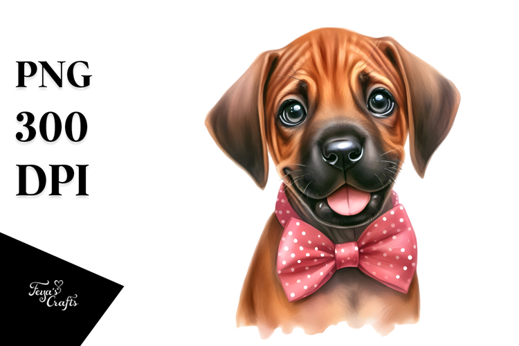 Cute Happy Rhodesian Ridgeback PNG