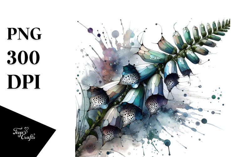 Abstract Foxglove Splash