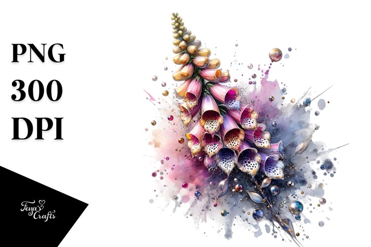 Abstract Shiny Foxglove