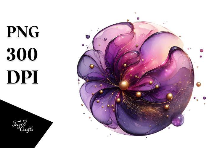 Abstract Glossy Violet PNG