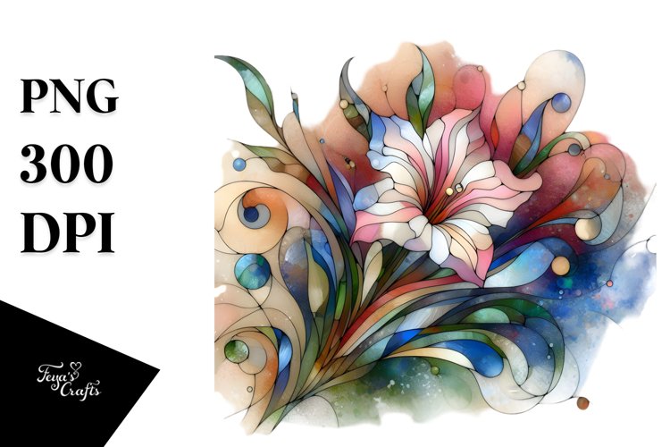 Abstract Morning Glory PNG