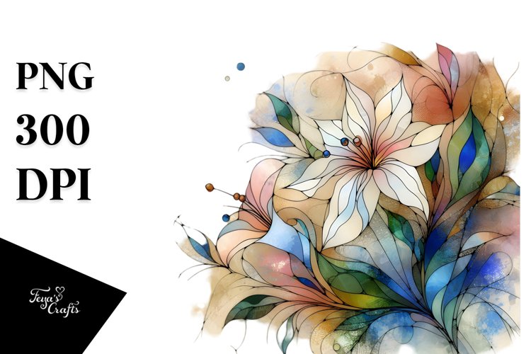 Abstract Morning Glory PNG